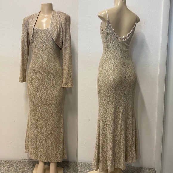 Cache | Dresses | Cachet Two Piece Formal Lace Dress | Poshmark
